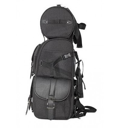 Large Motorcycle Sissy T Bar Bag with Detachable Bags and Rain Cover