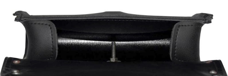 Motorcycle Windshield Bag with Studs and Magnetic Flap