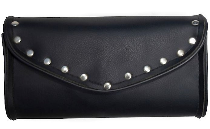 Motorcycle Windshield Bag with Studs and Magnetic Flap