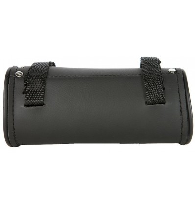 Leather Motorcycle Windshield Bag with Decorative Studs