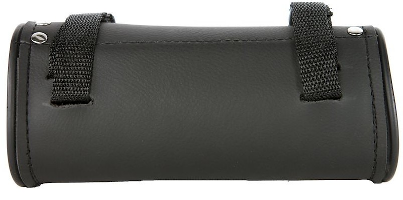 Leather Motorcycle Windshield Bag with Decorative Studs